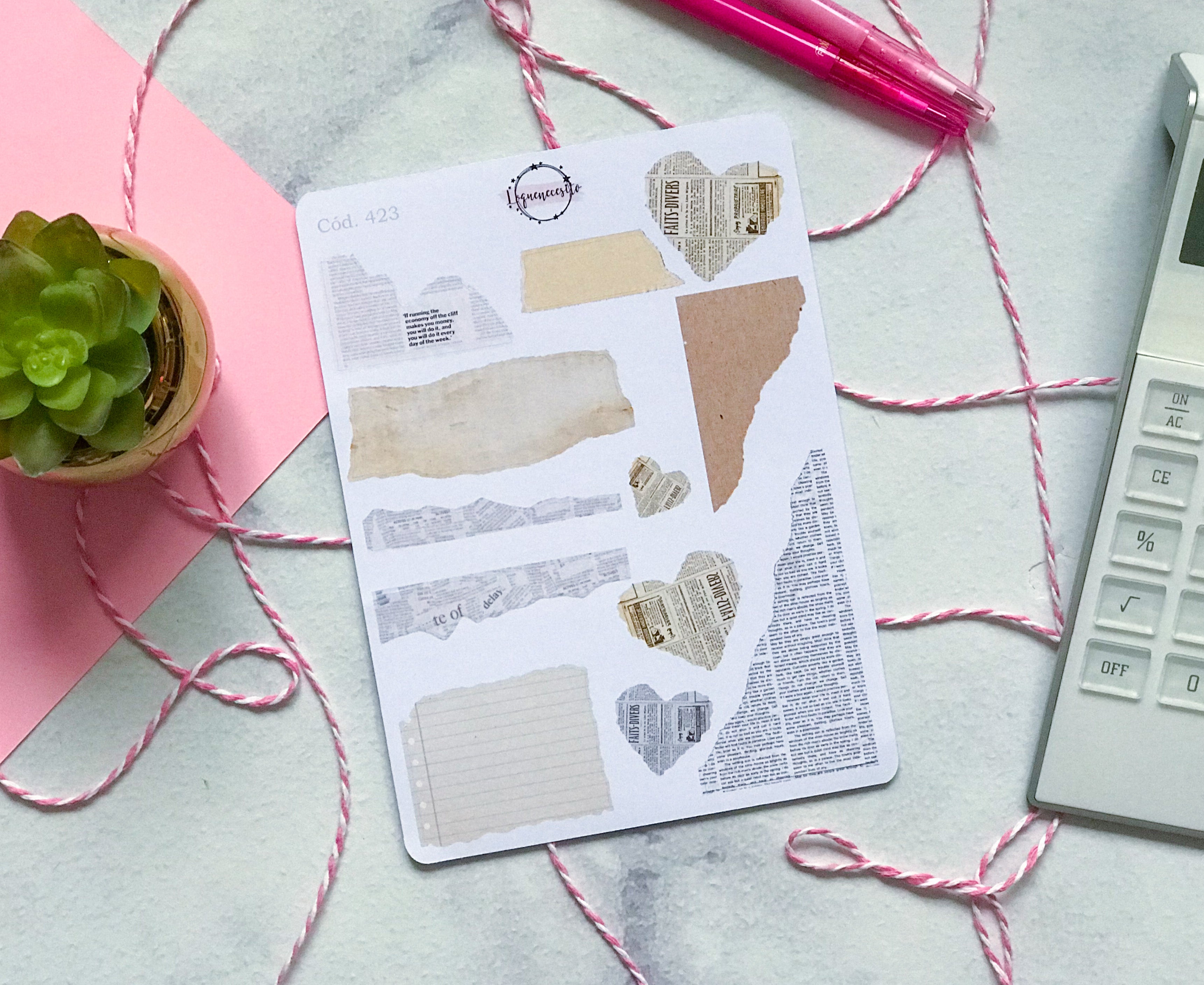 Sticker papel roto – Loquenecesito